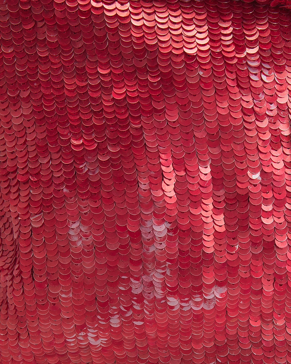 FWRD Renew Fendi Vintage Sequin Medium Flap Shoulder Bag in Red in Pink ...