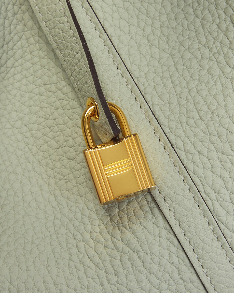 FWRD Renew Hermes Picotin 18 Clemence Handbag in Gris Neve | FWRD