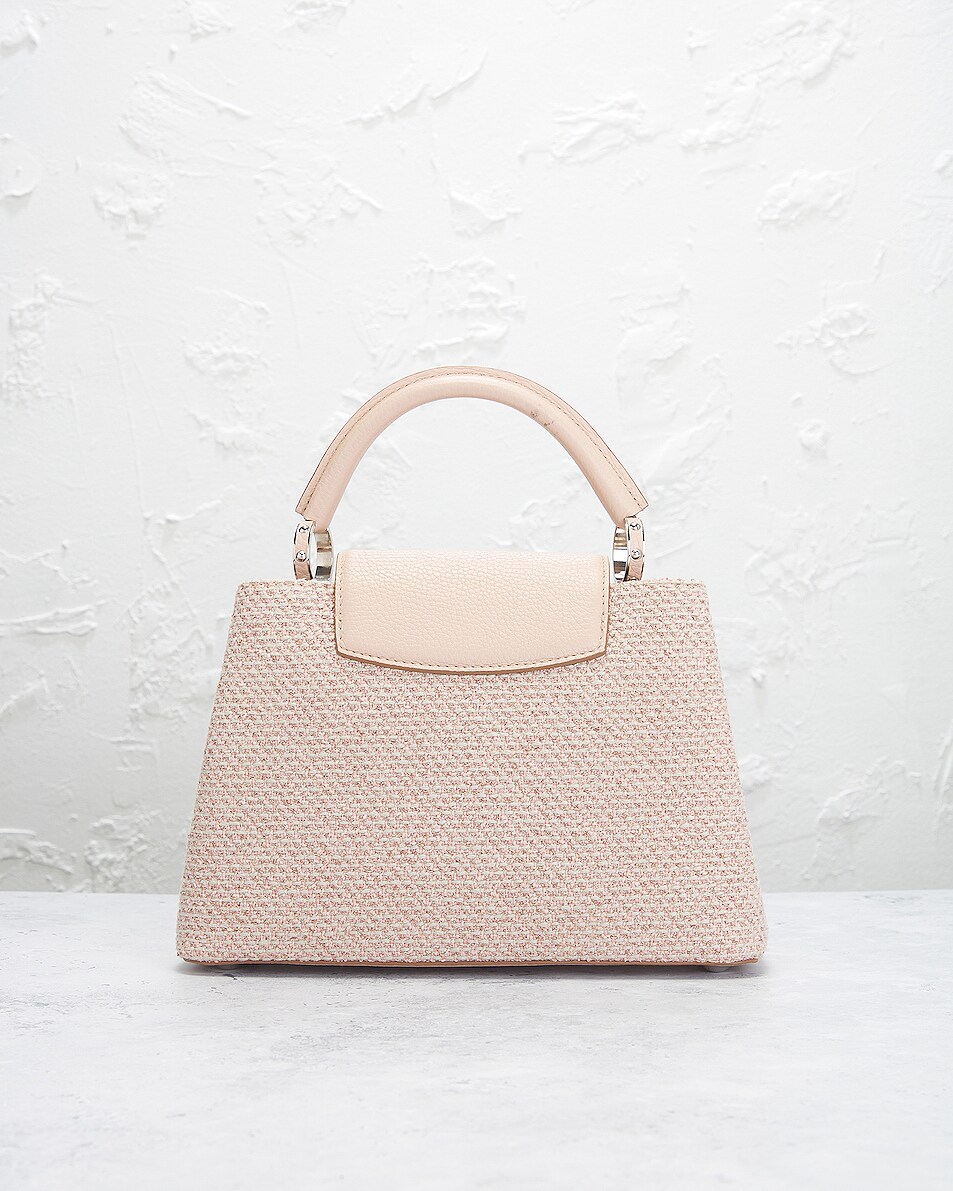 FWRD Renew Louis Vuitton Capucines BB Handbag in Cream | FWRD