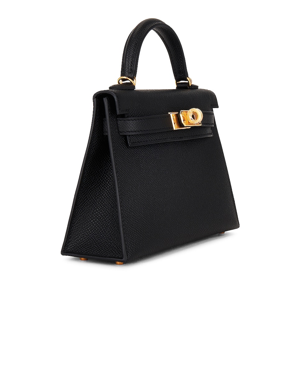FWRD Renew Hermes Mini Kelly 2 Epsom Bag in Black | FWRD