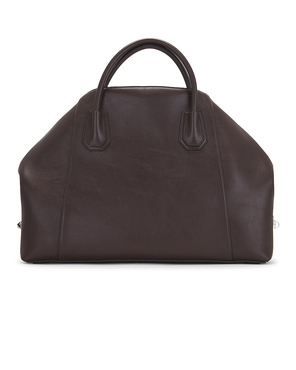 FWRD Renew Givenchy Medium Antigona Soft Bag in Chocolate | FWRD