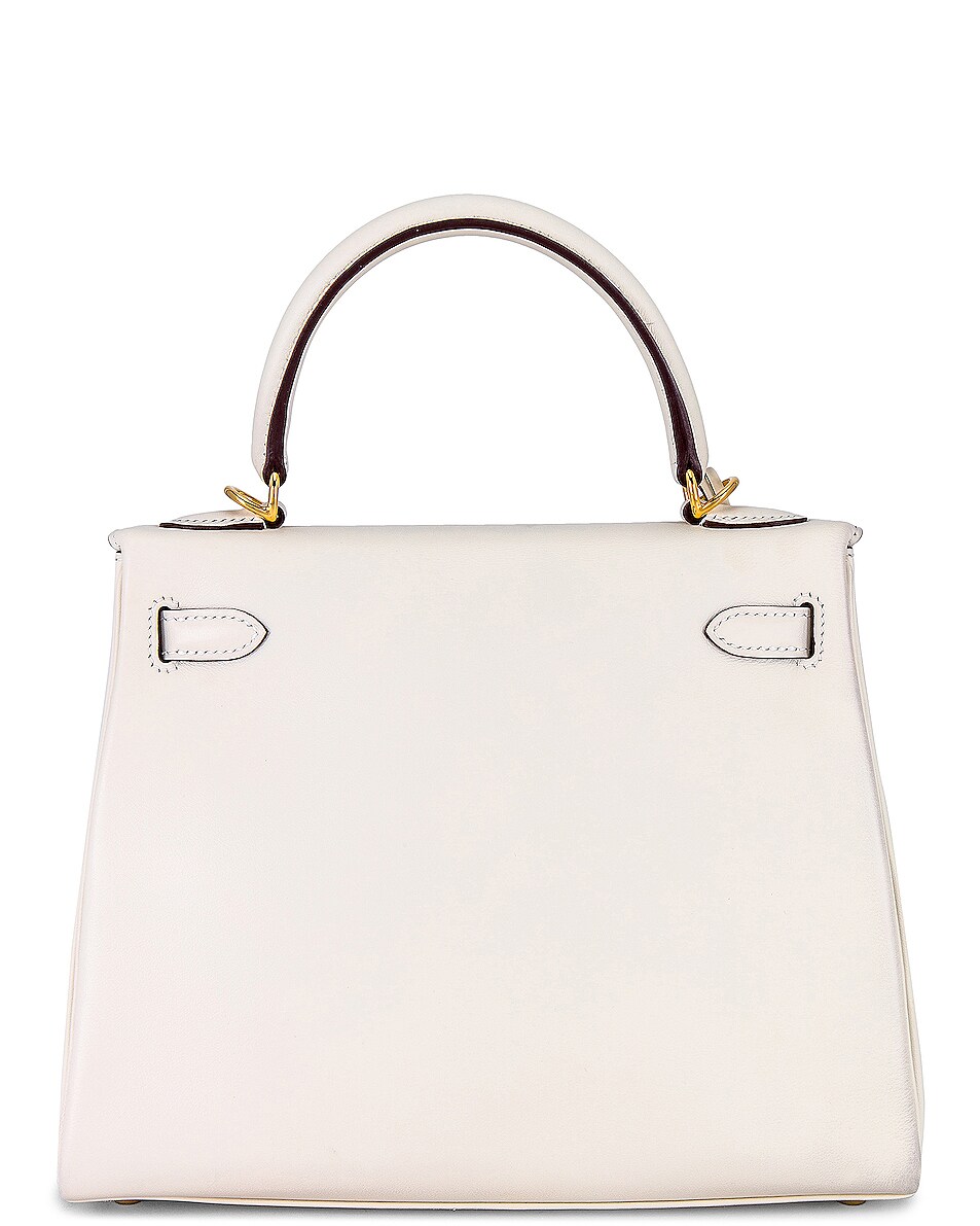 FWRD Renew Hermes Kelly 25 Swift Leather Bag in Nata | FWRD