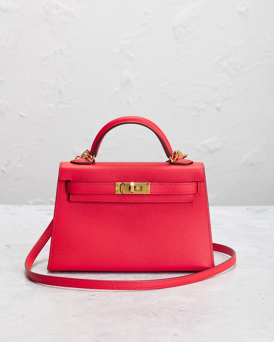 FWRD Renew Hermes Epsom Kelly 20 Handbag in Rouge Tomate | FWRD