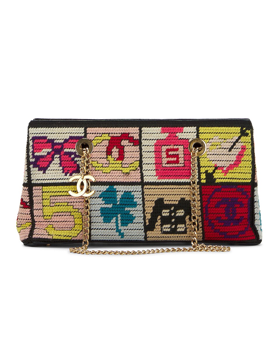 FWRD Renew Chanel Icon Series Chain Shoulder Bag in Multi | FWRD