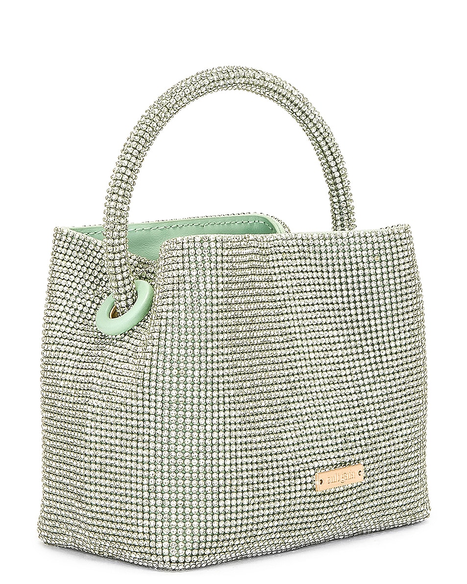 Cult Gaia Solene Mini Top Handle Bag in Pale Sage | FWRD