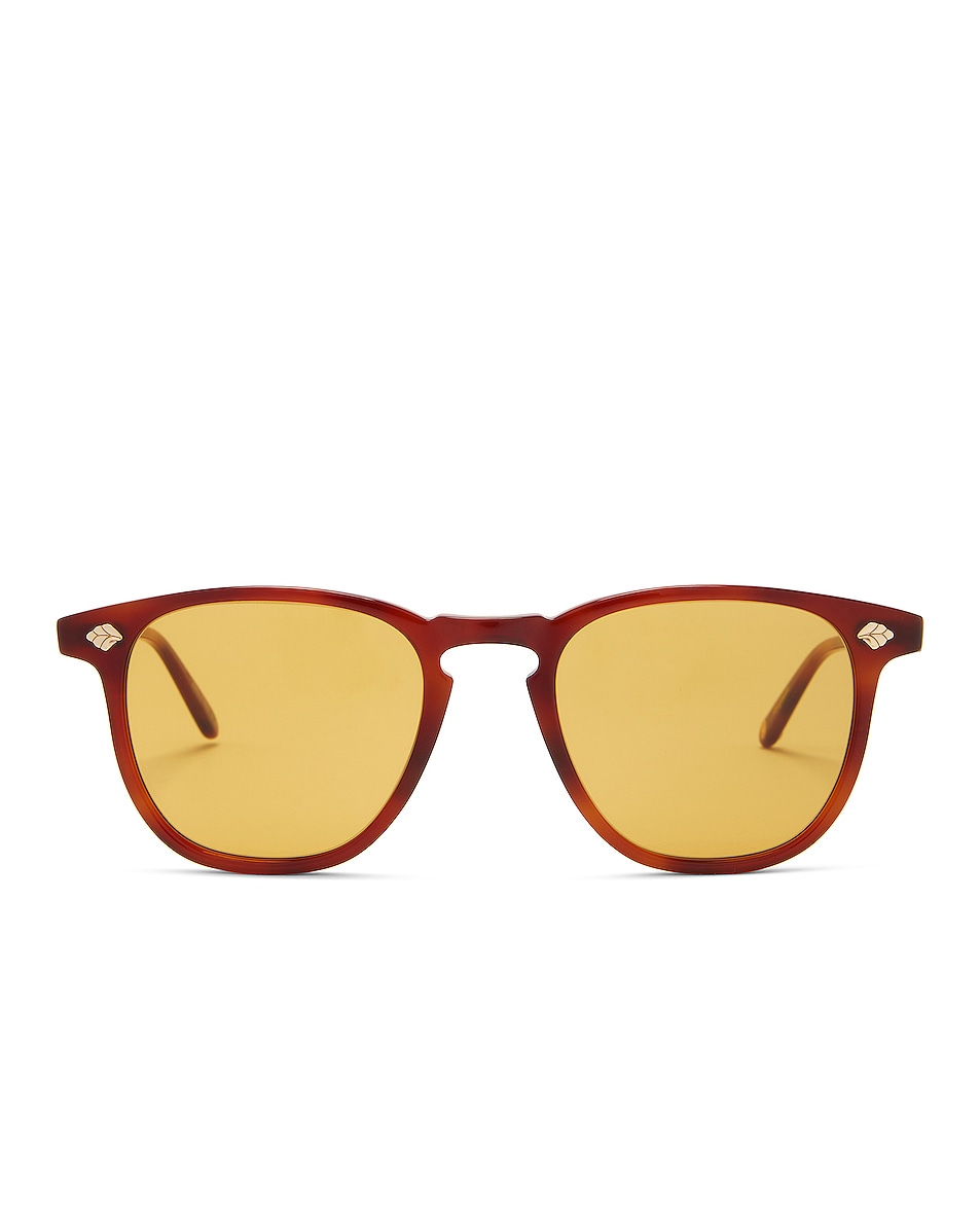 Garrett Leight Brooks Ii Sunglasses in Vintage Burn Tortoise & Pure ...