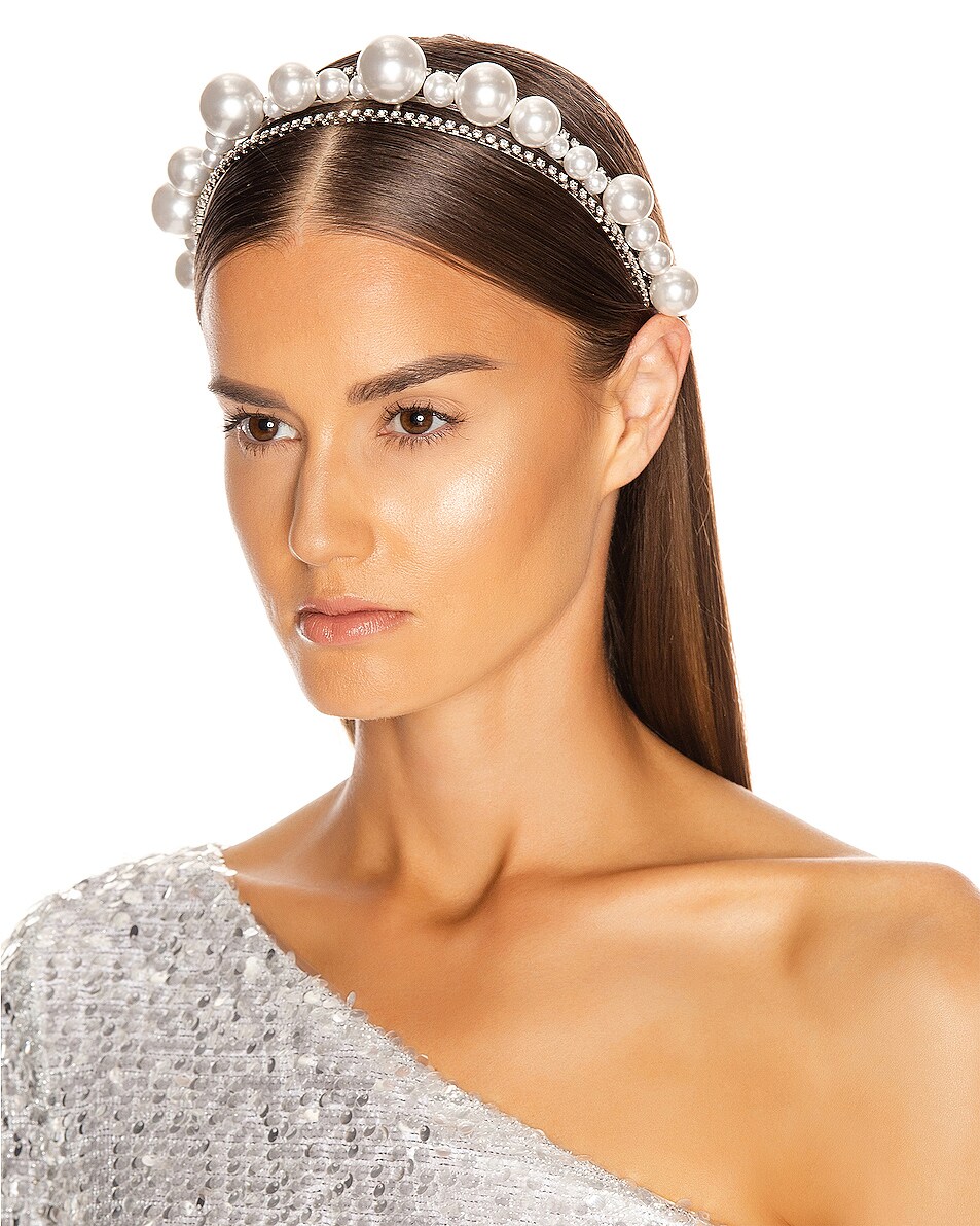 Givenchy Ariana Headband in Silver | FWRD