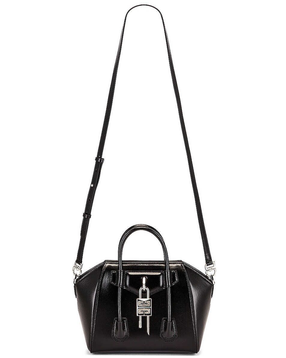 Givenchy Mini Antigona Lock Bag in Black | FWRD