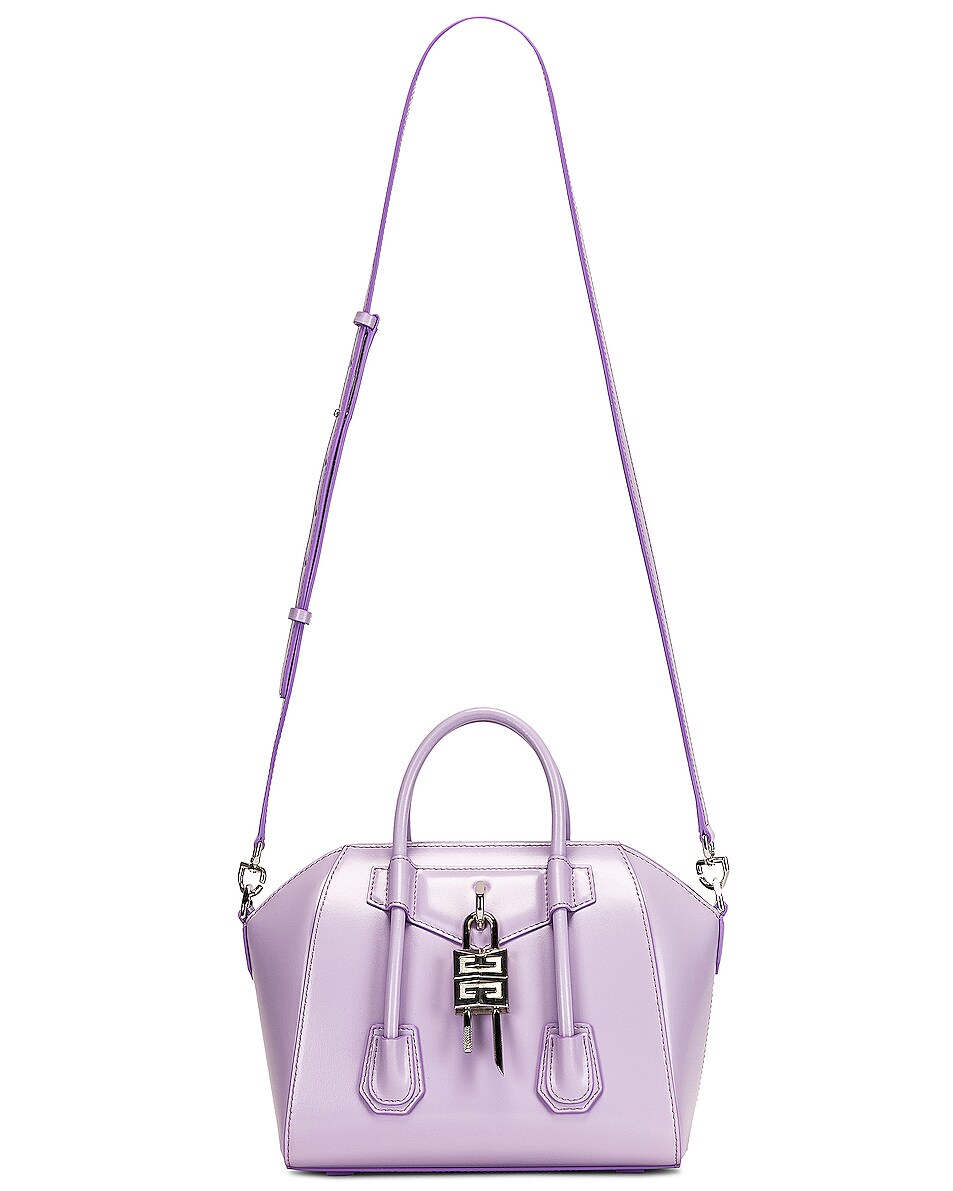 Givenchy Mini Antigona Lock bag in Mauve | FWRD