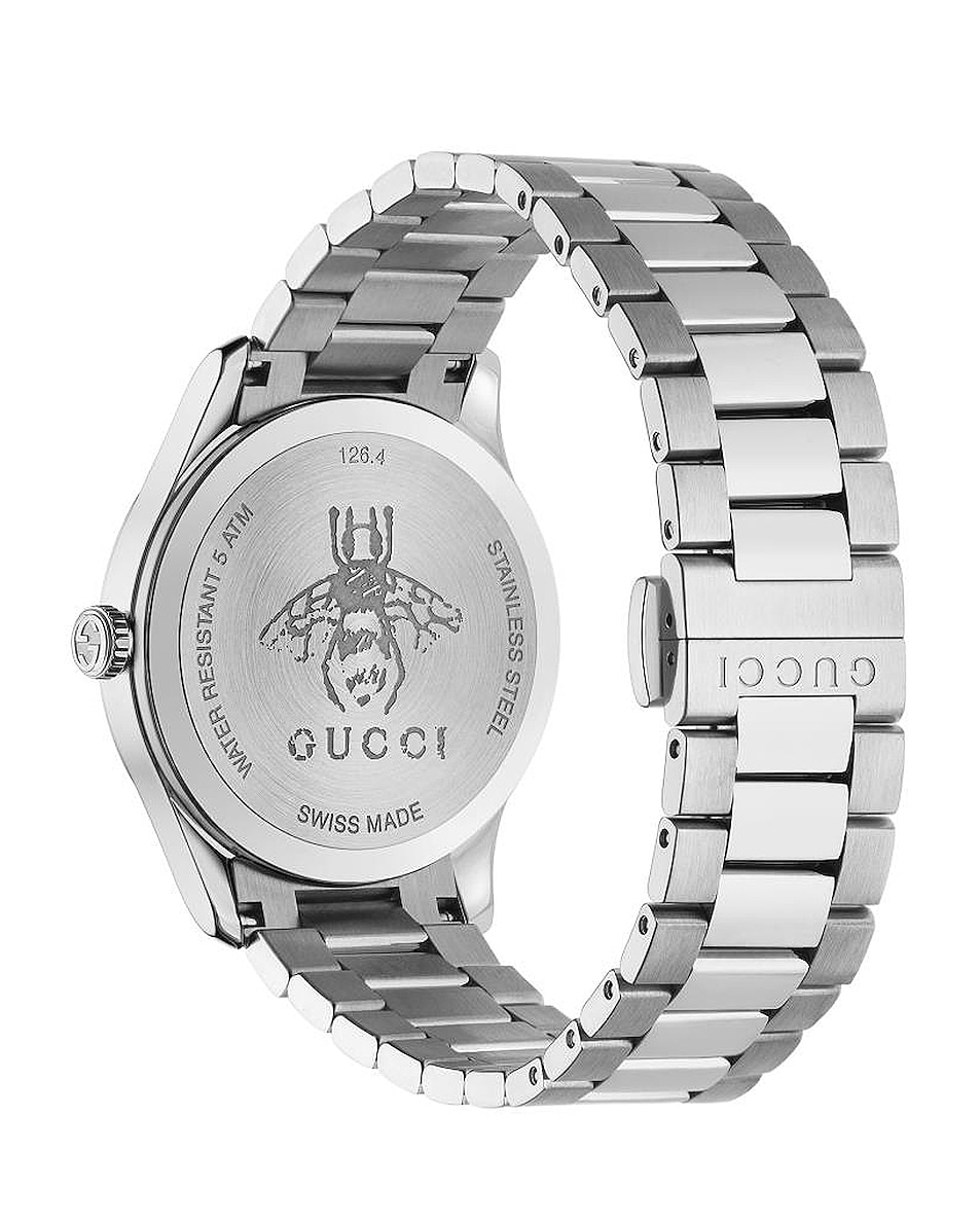 Gucci Bee Motif 38mm Watch in Steel | FWRD