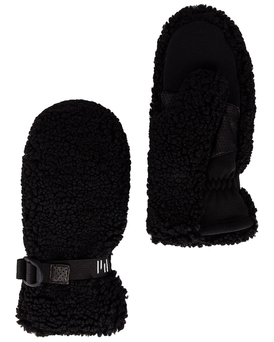 HOLDEN Sherpa Mittens in Black | FWRD