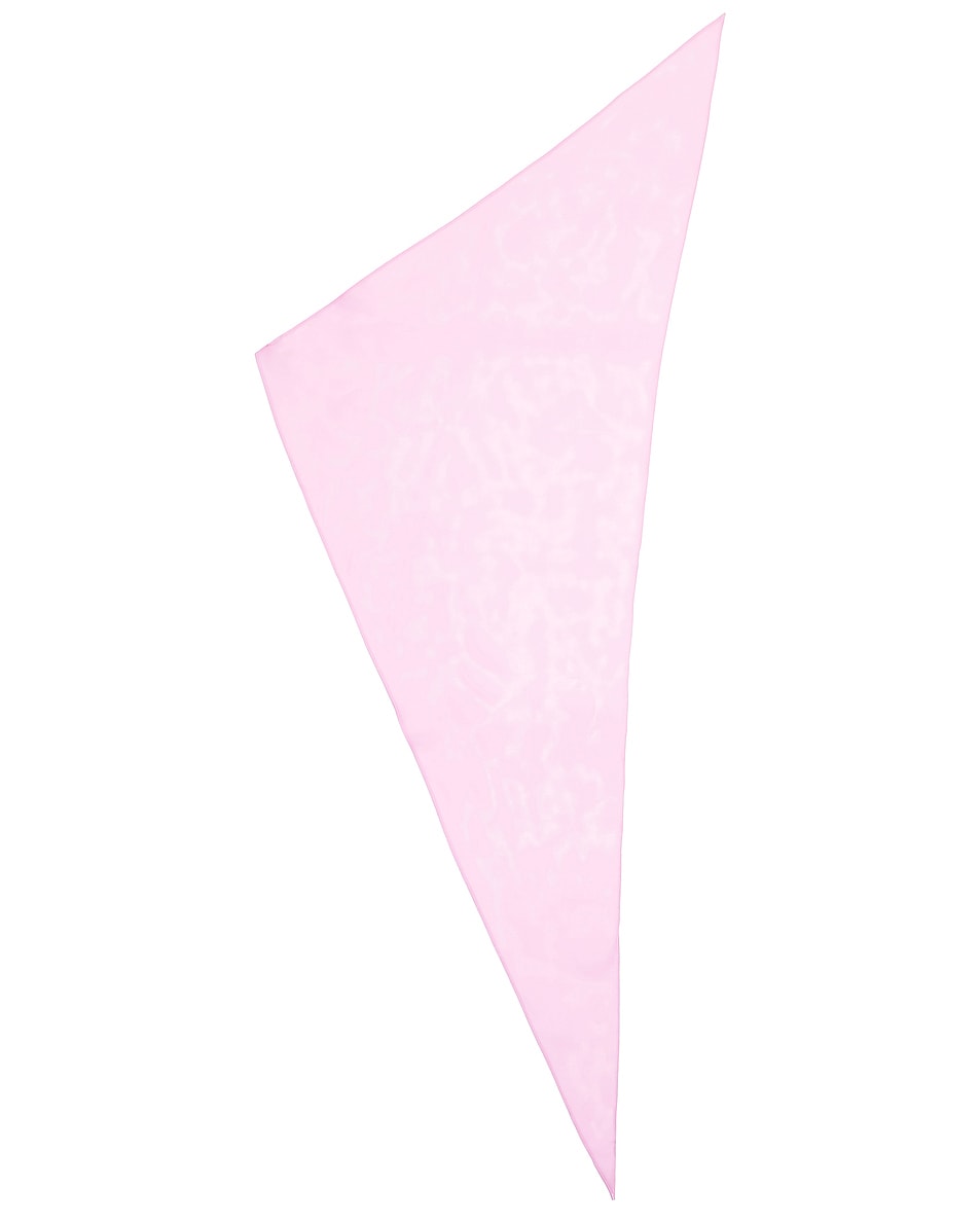 Helsa Silk Gazar Head Scarf in Ash Rose | FWRD