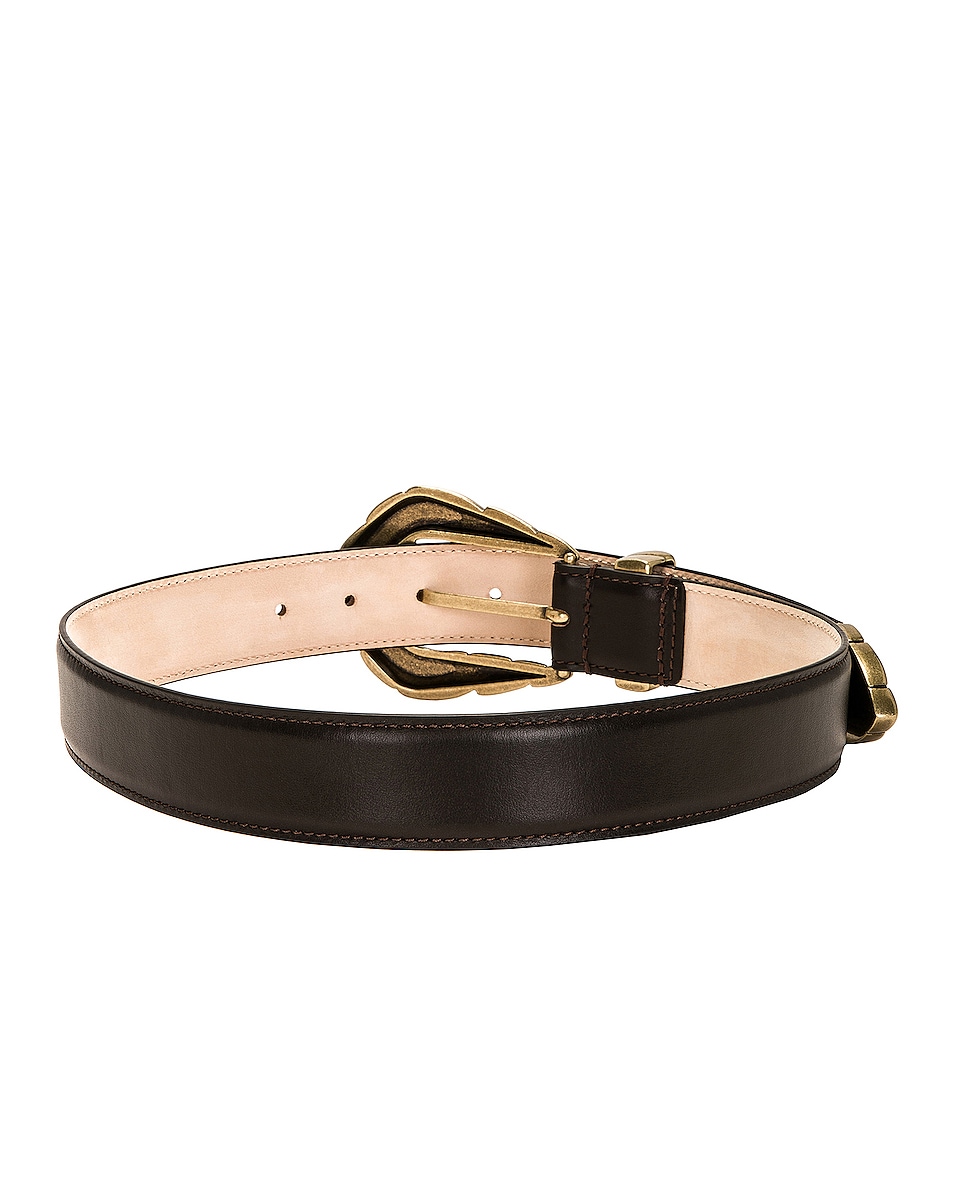 IRO Embella Gold Belt in Cocoa | FWRD