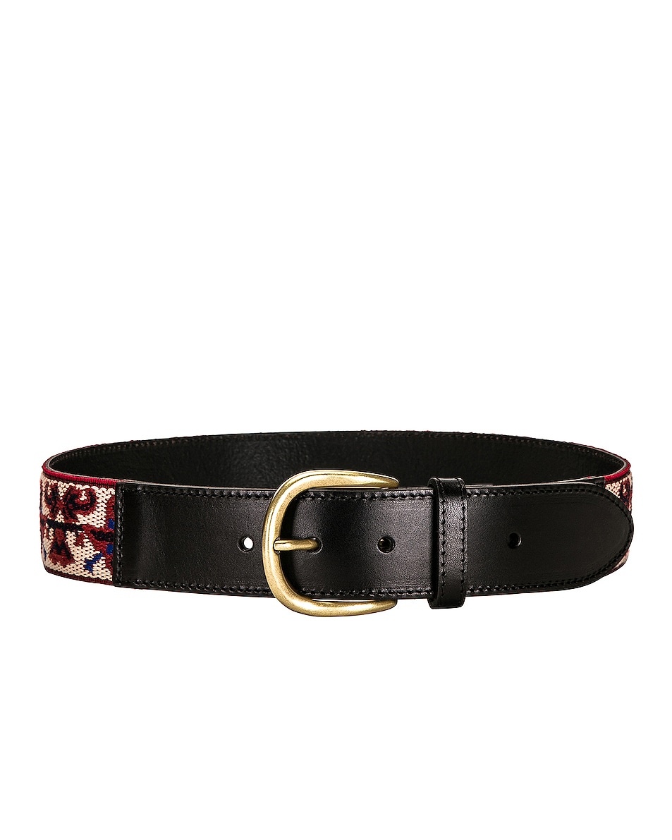 Isabel Marant Zaf Strap Leather Belt in Black | FWRD