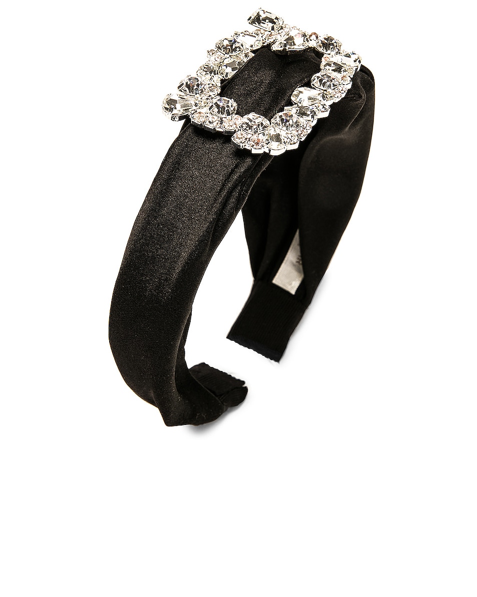 Jennifer Behr Elise Headband in Black | FWRD