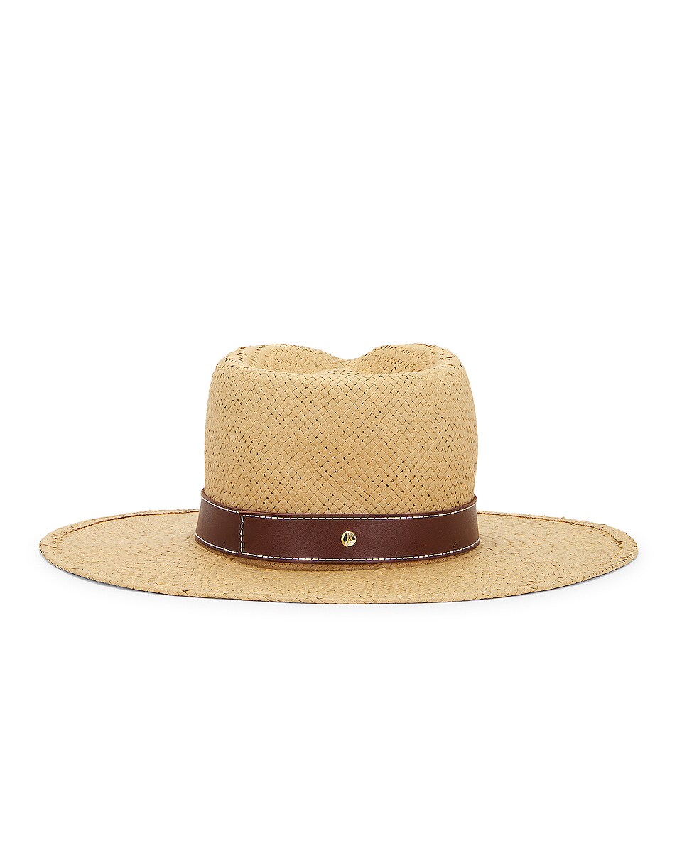 Janessa Leone Halston Packable Hat in Sand | FWRD
