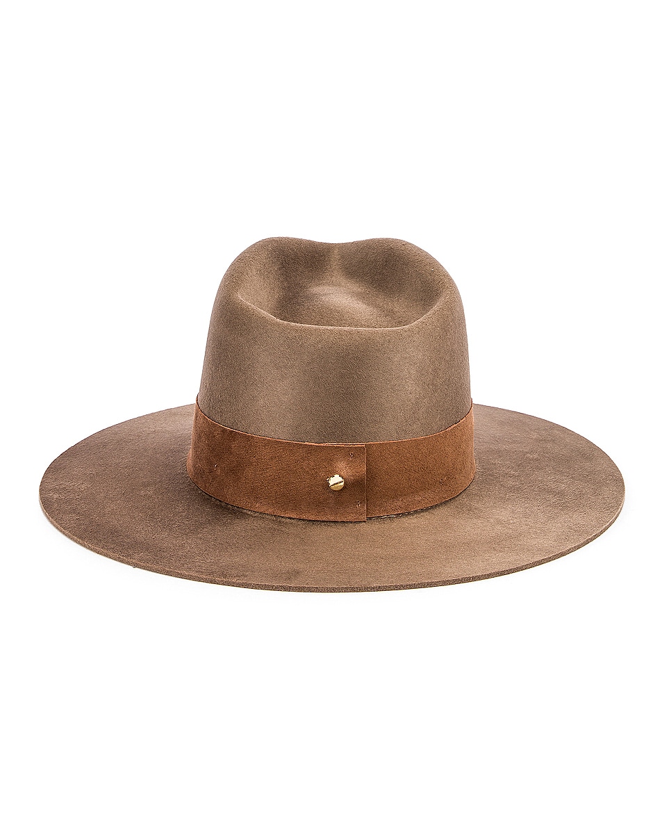 Janessa Leone Alara Hat in Brown | FWRD