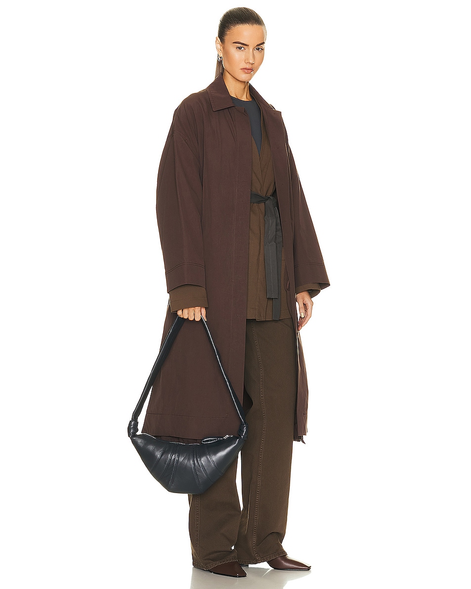 Lemaire Small Croissant Bag in Asphalt | FWRD