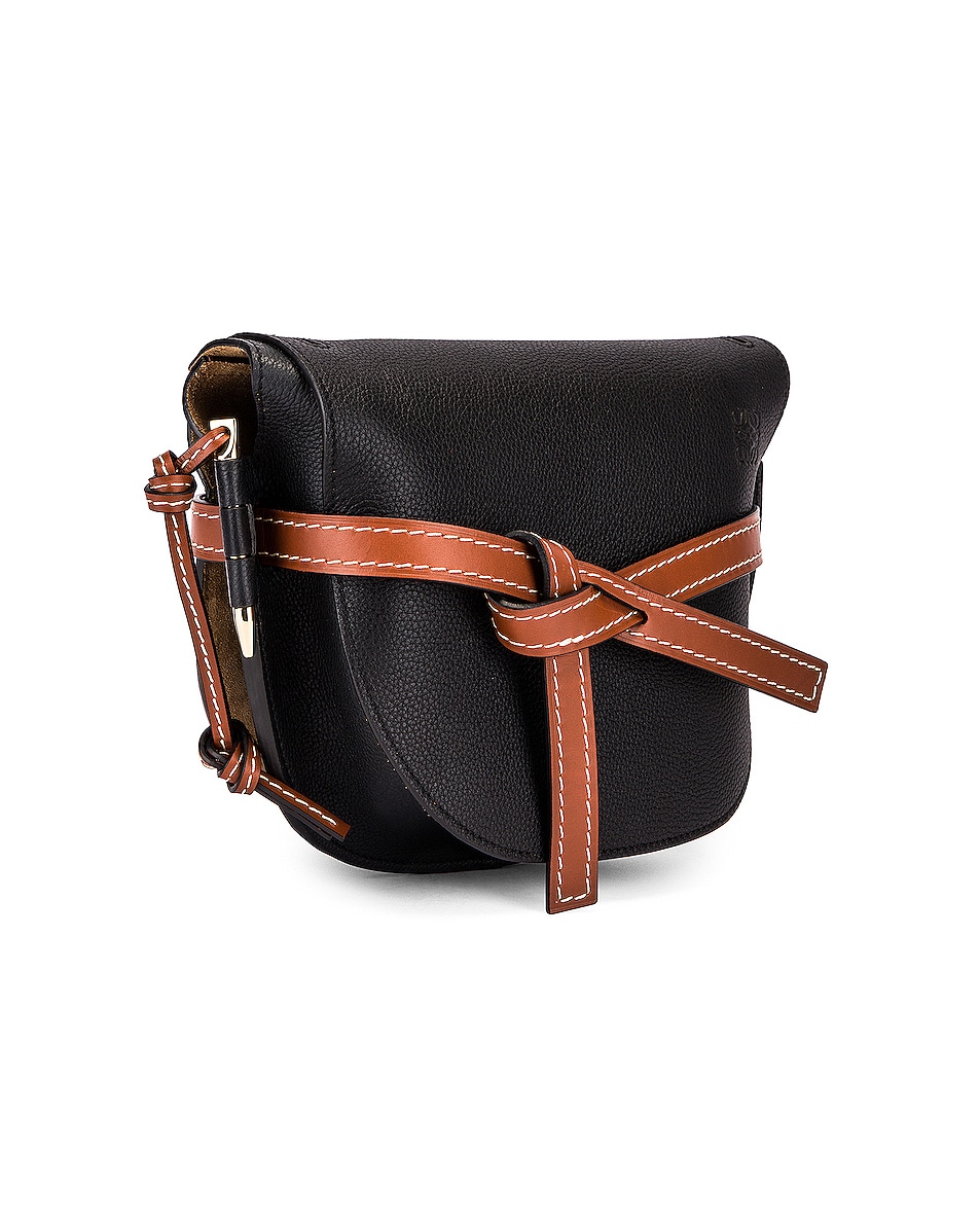 Loewe Gate Small Bag in Black & Pecan | FWRD