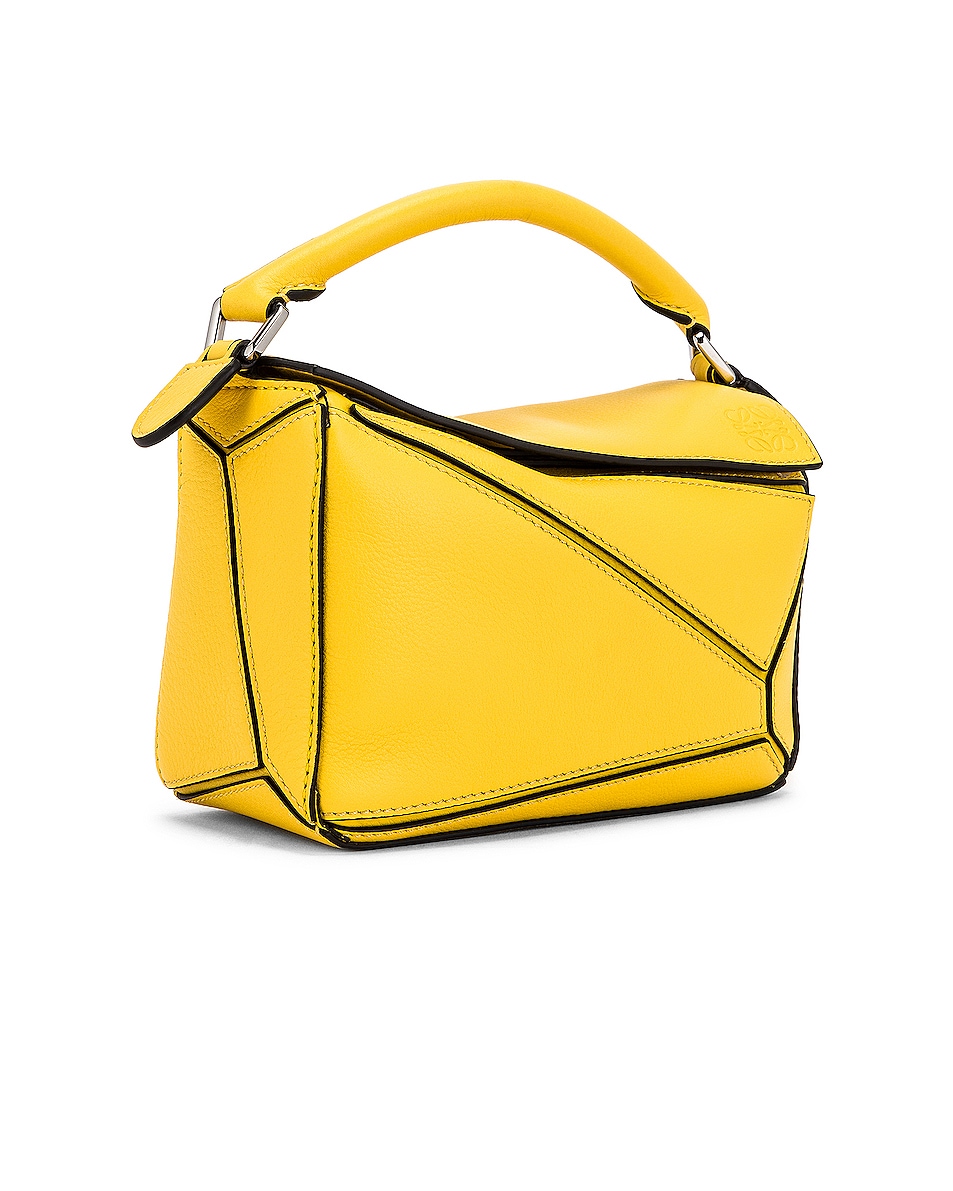 Loewe Puzzle Mini Bag in Yellow | FWRD