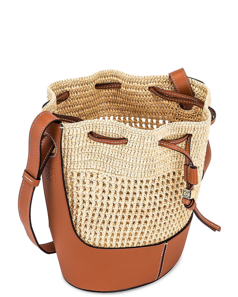 Loewe Balloon Small Bag in Natural & Tan | FWRD