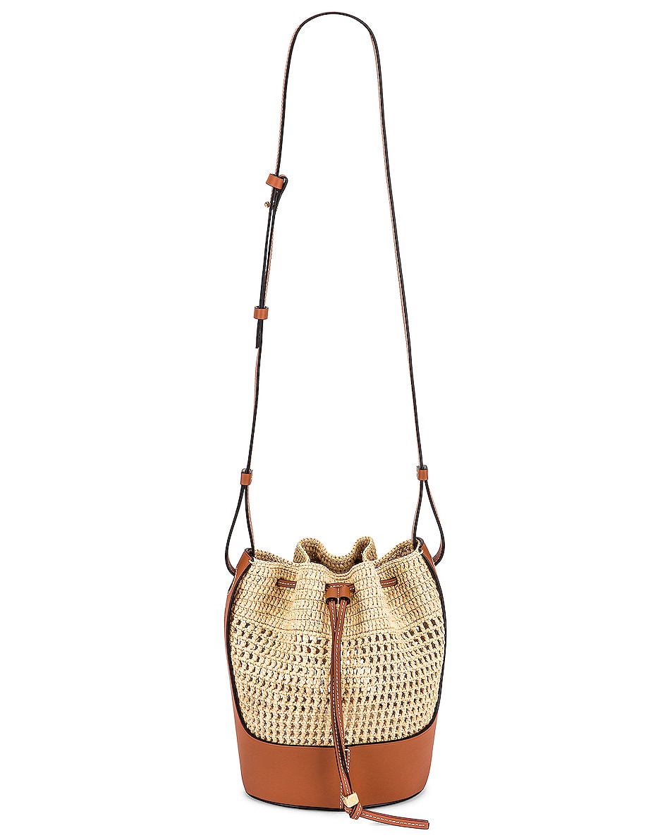 Loewe Balloon Small Bag in Natural & Tan | FWRD