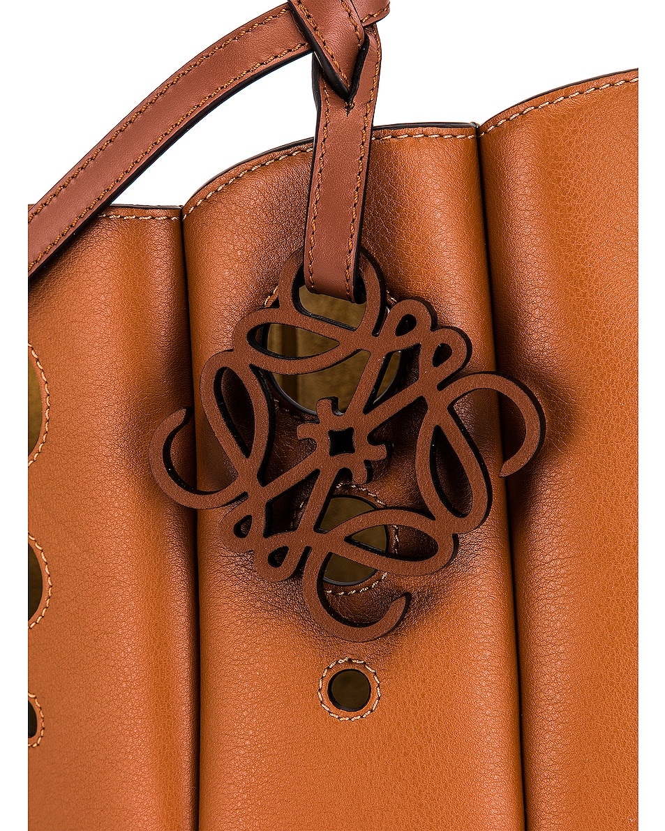Loewe Shell Tote Perforated Bag in Tan | FWRD