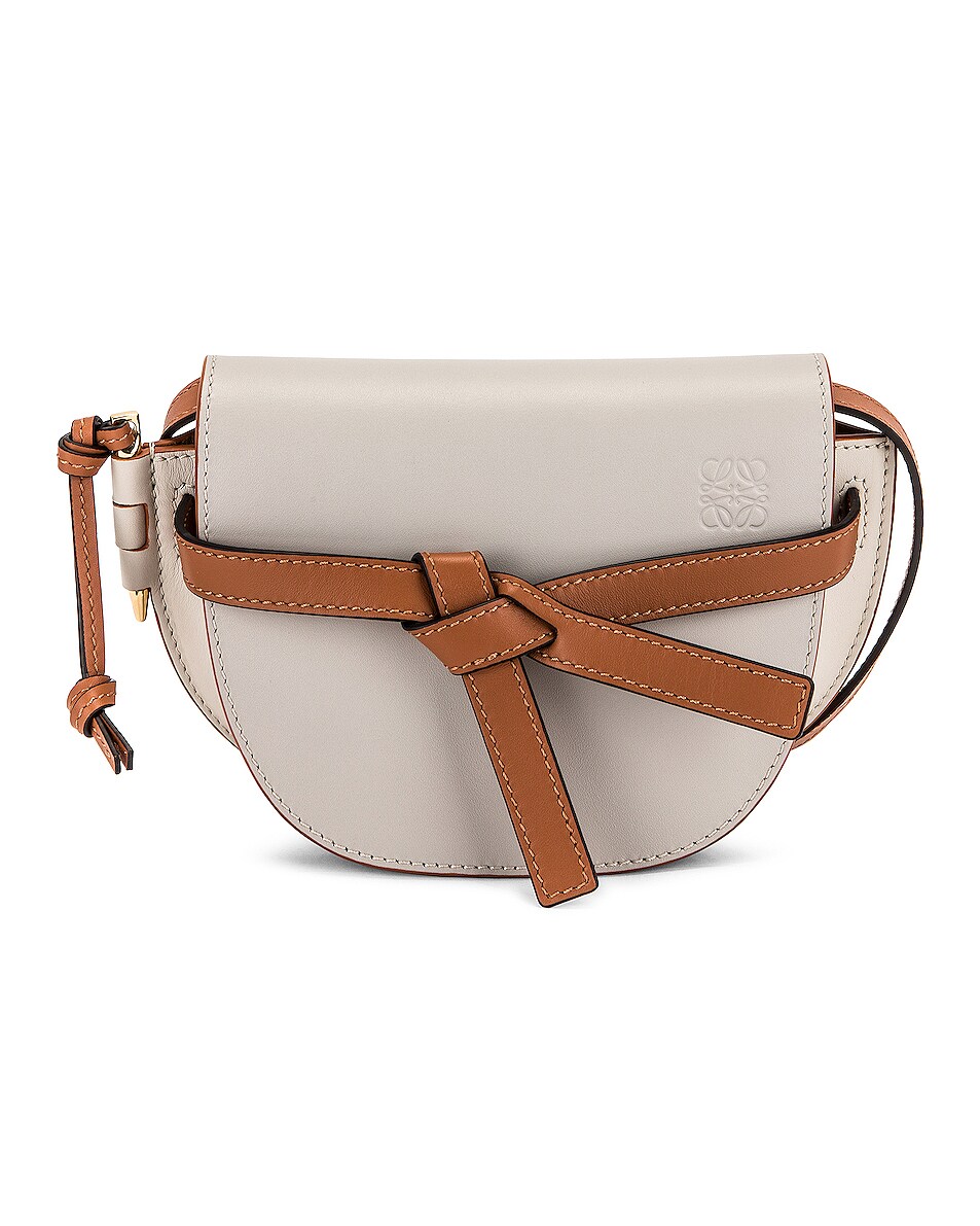 Loewe Gate Dual Mini Bag in Ghost & Light Ghost | FWRD