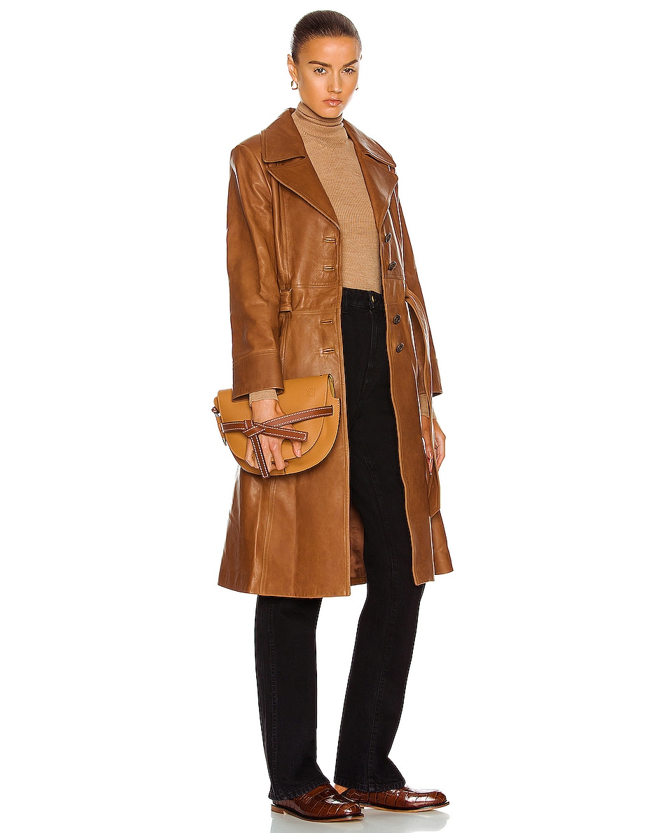 Loewe Gate Small Bag in Light Caramel & Pecan | FWRD