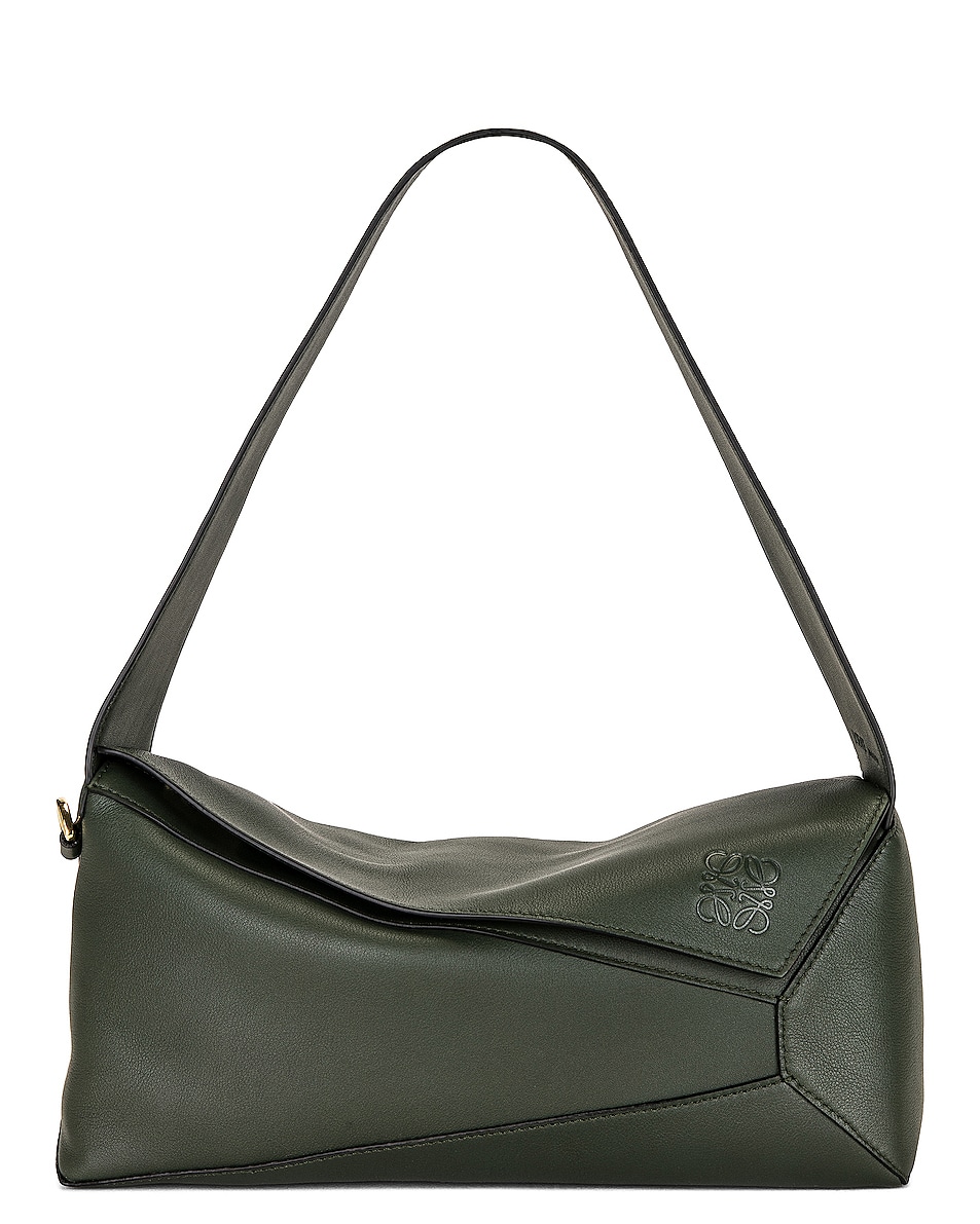 Loewe Puzzle Hobo Bag in Vintage Khaki | FWRD