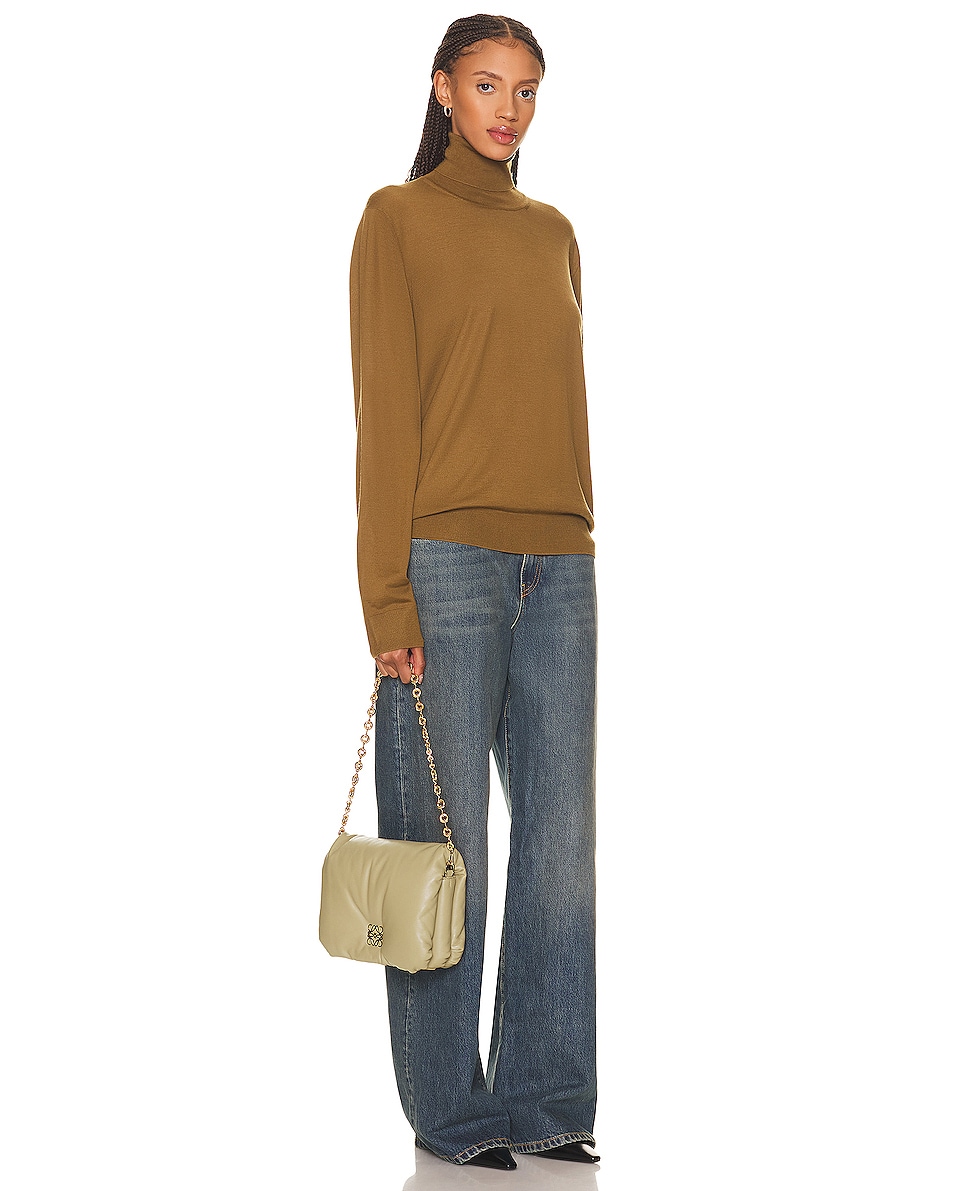 Loewe Goya Puffer Bag in Clay Green | FWRD