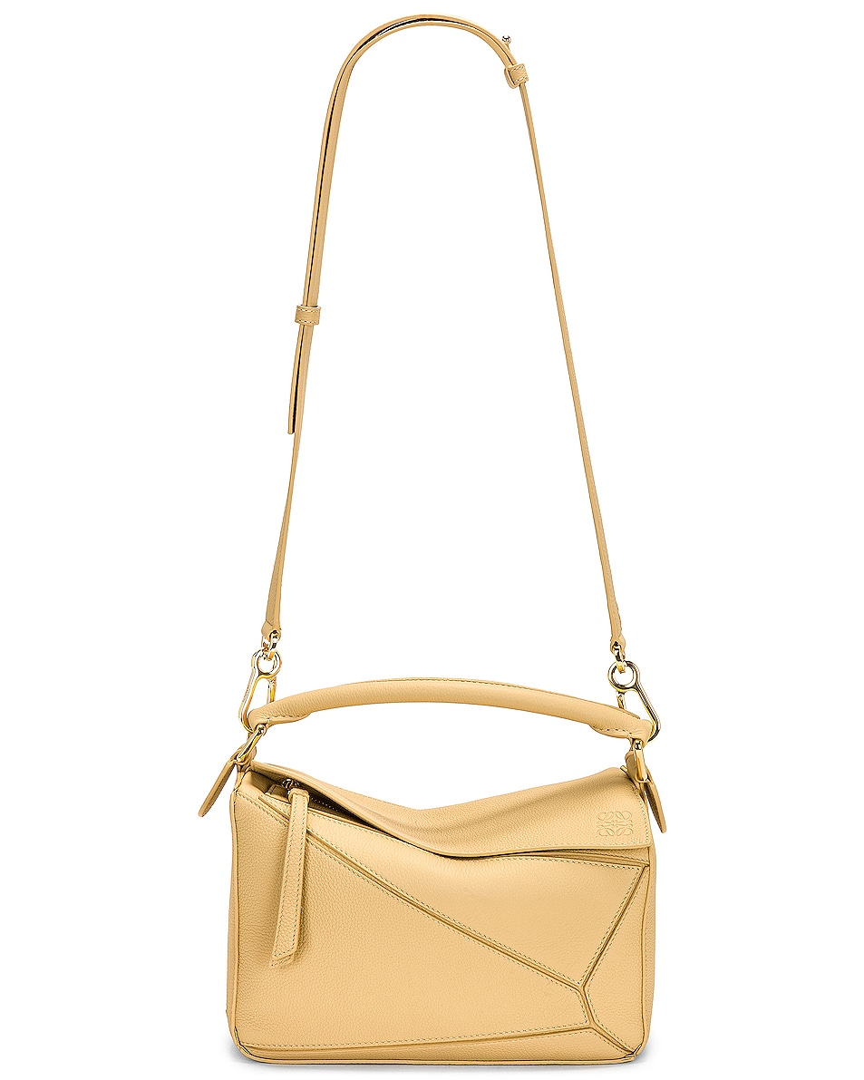 Loewe Puzzle Small Bag in Dark Butter | FWRD