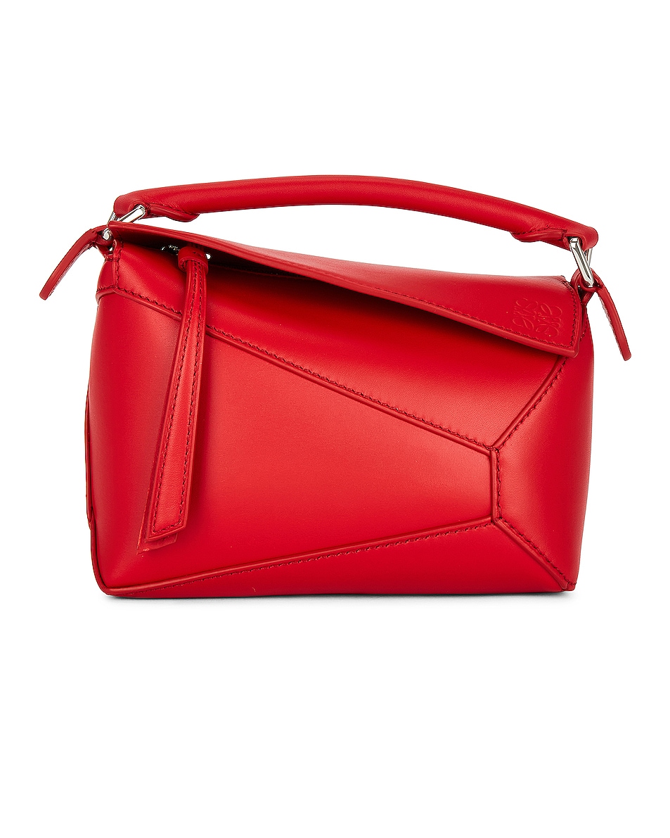 Loewe Puzzle Edge Mini Bag in Red | FWRD