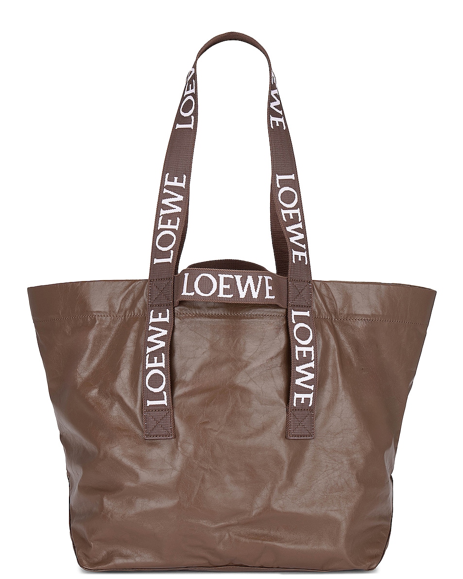Loewe Fold Shopper Bag in Winter Brown | FWRD