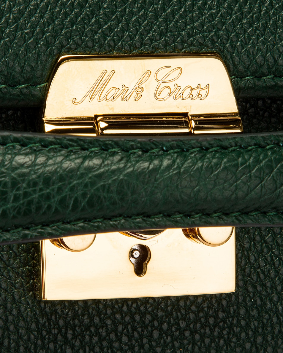 Mark Cross Grace Small Box Bag in Evergreen | FWRD