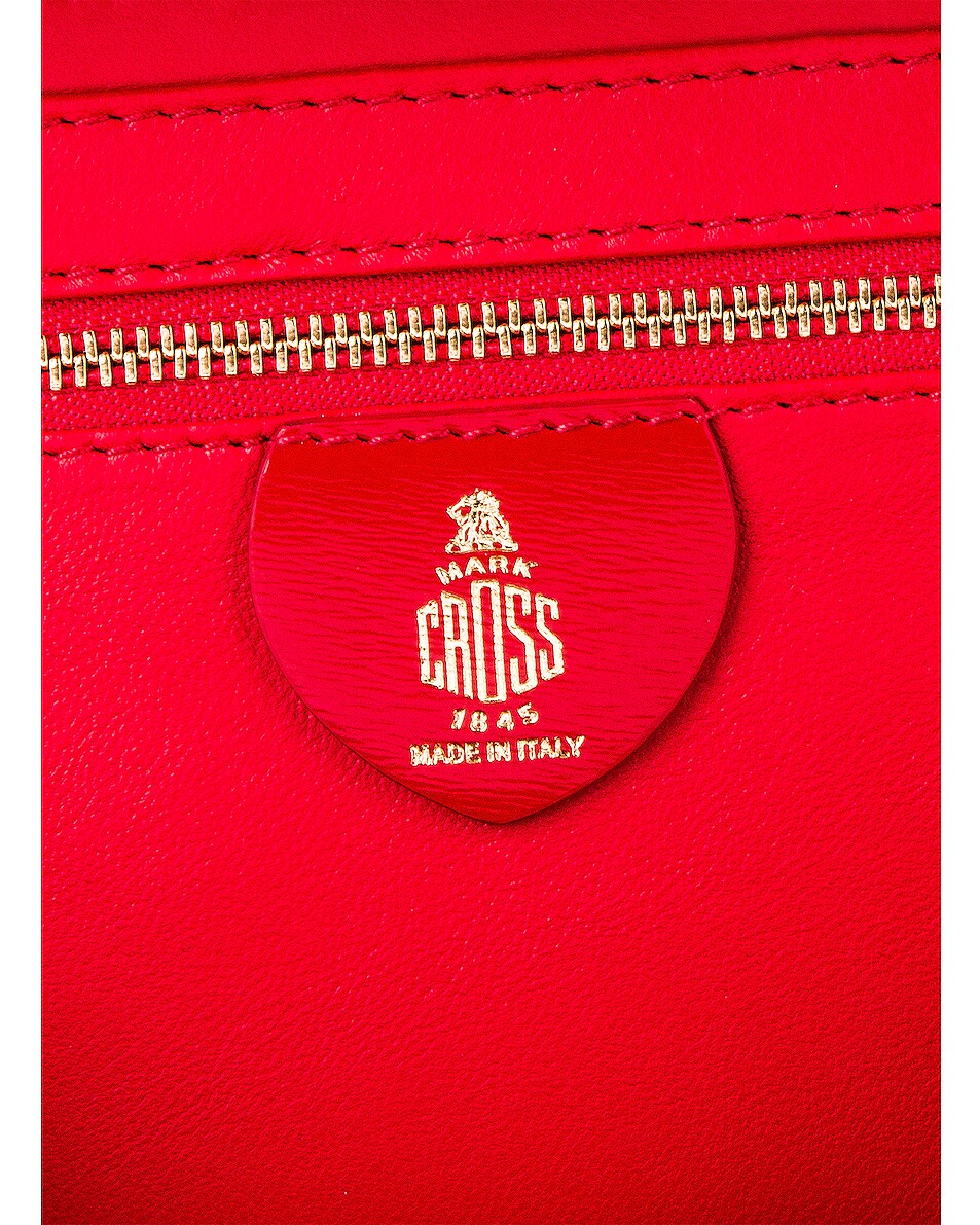 Mark Cross Small Grace Brush Off Box Bag in MC Red | FWRD