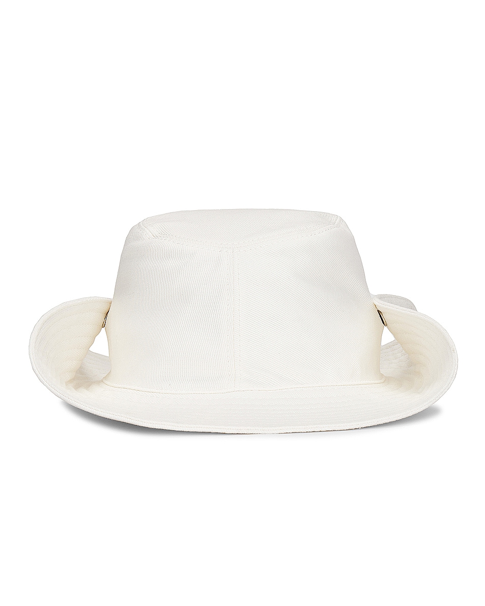 Miu Miu Cowboy Hat in Bianco & Nero | FWRD