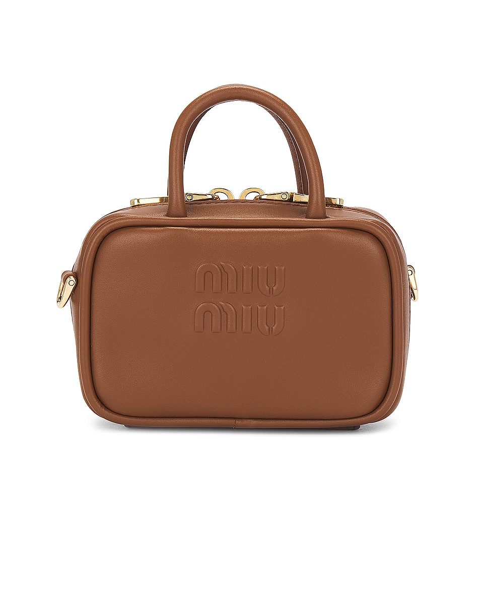 Miu Miu Mini Softy Bag in Cognac | FWRD