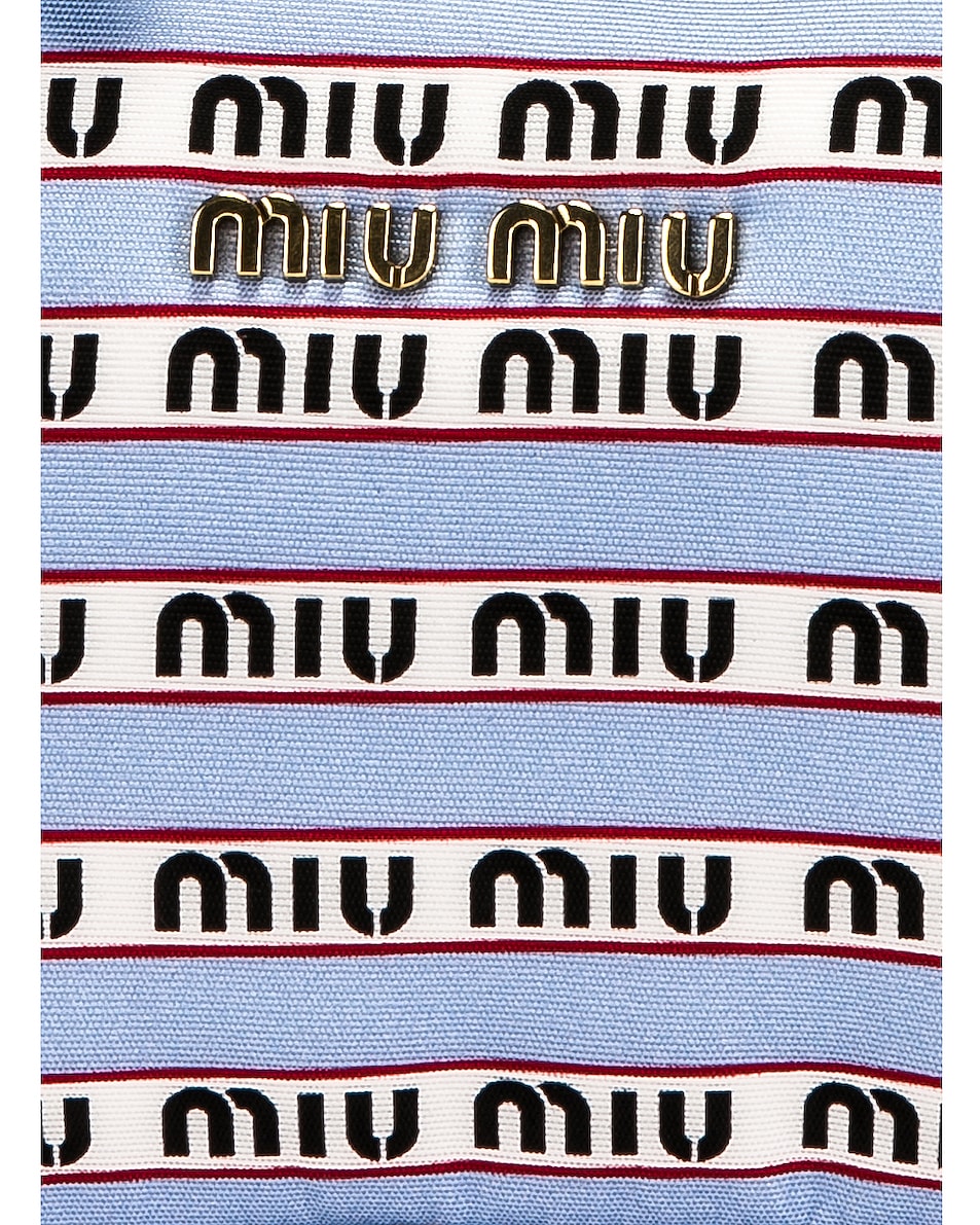 Miu Miu Logo Bag in Celeste | FWRD