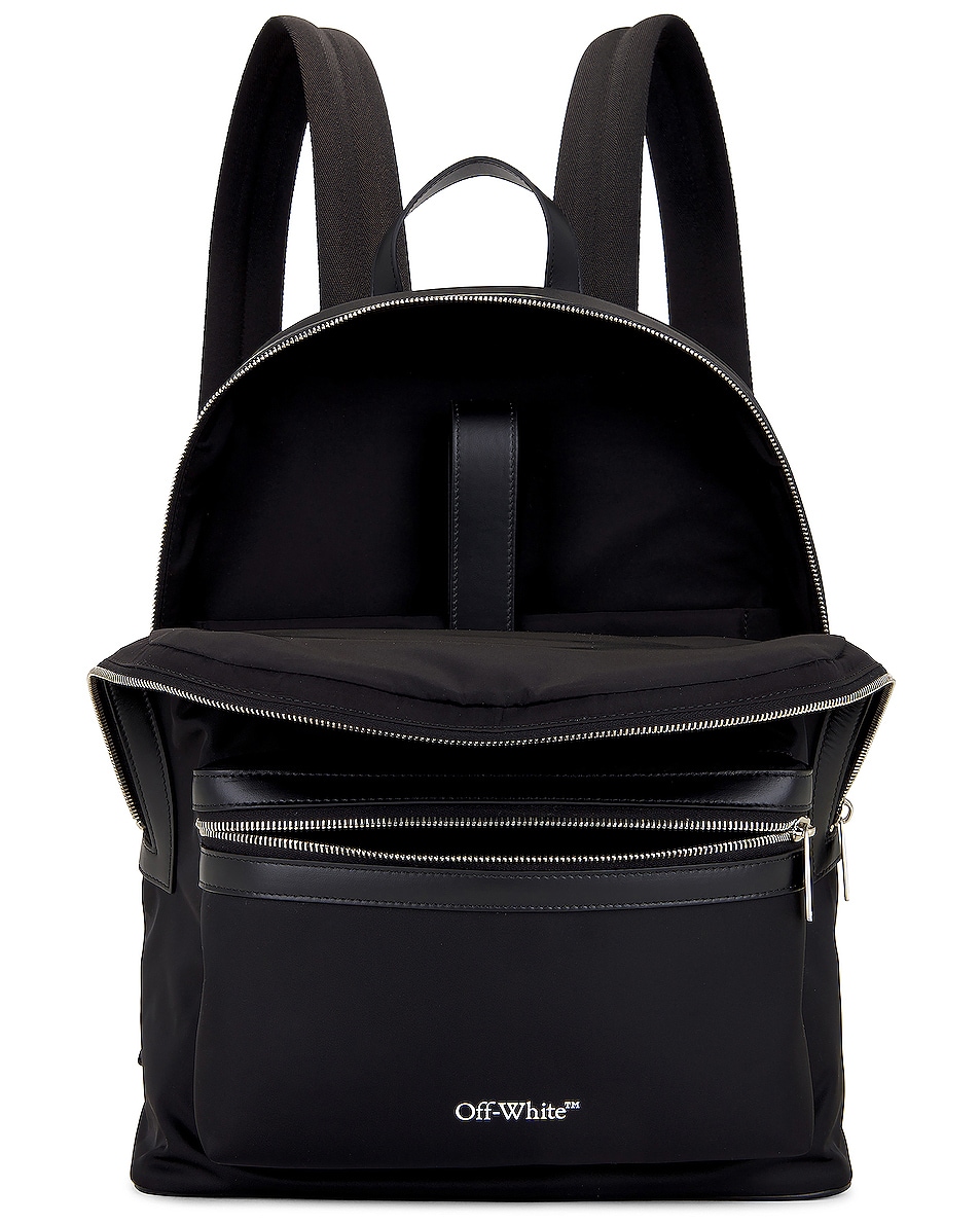 OFF-WHITE Core Round Nylon Backpack in Black | FWRD