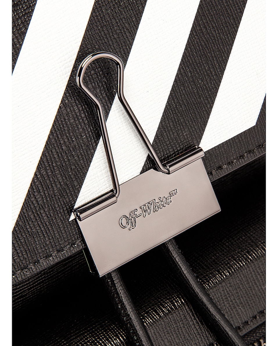 OFF-WHITE Diagonal Binder Backpack in Black & White | FWRD