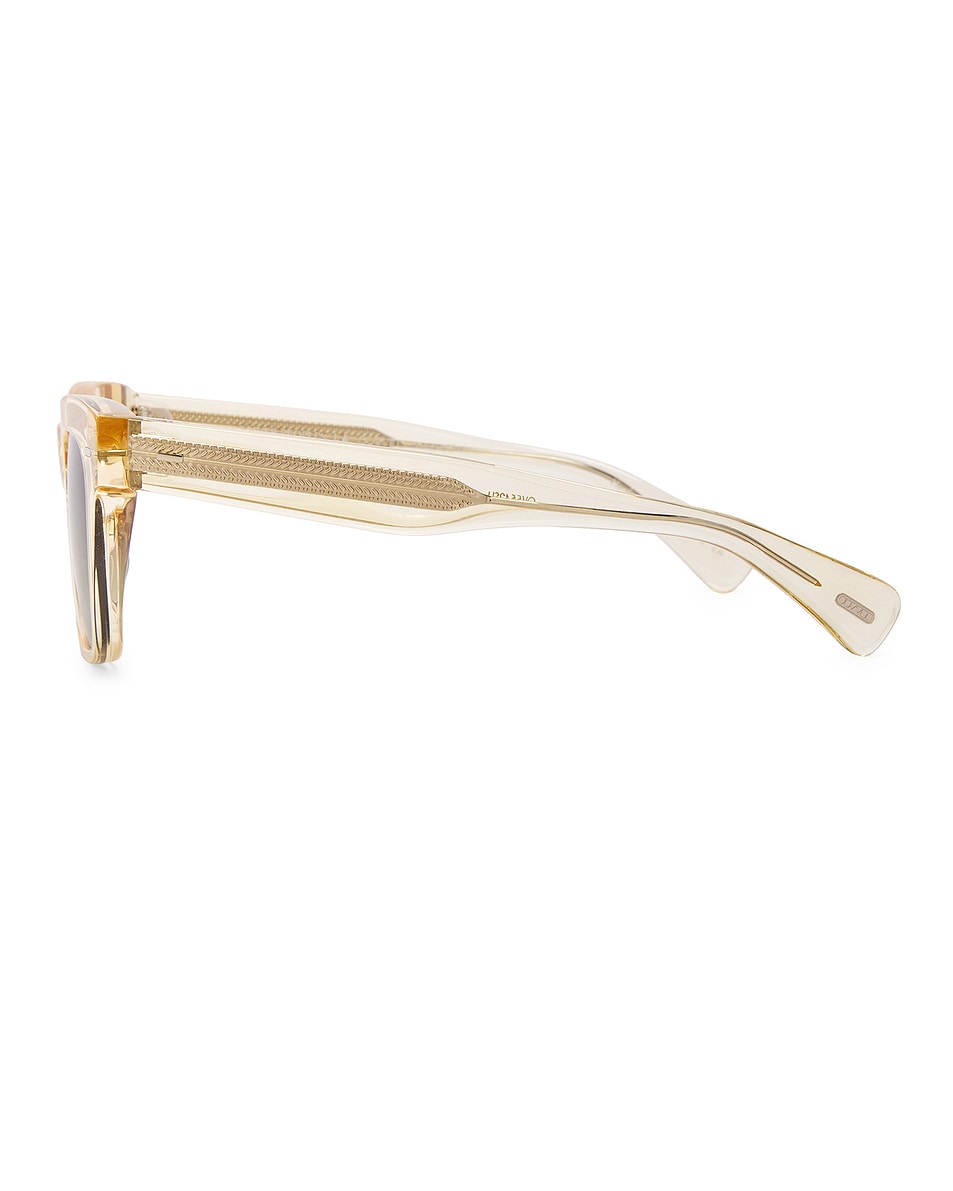 Oliver Peoples Ms. Oliver Square Sunglasses in Gold | FWRD