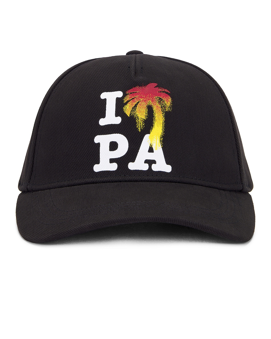 Palm Angels I Love Pa Cap in Black | FWRD
