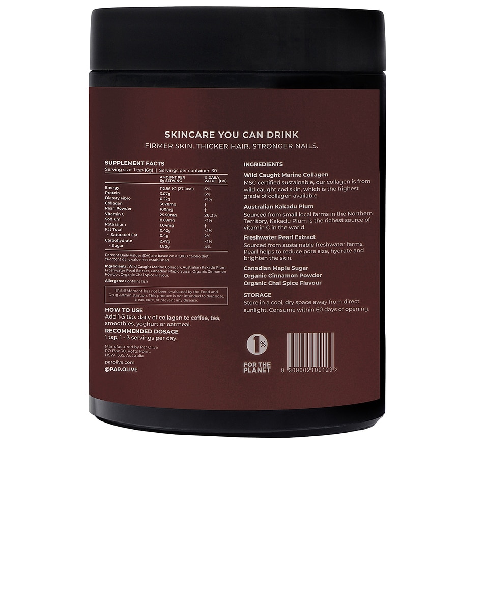 Par Olive Maple & Cinnamon Pearl Marine Collagen Superpowder in Maple ...