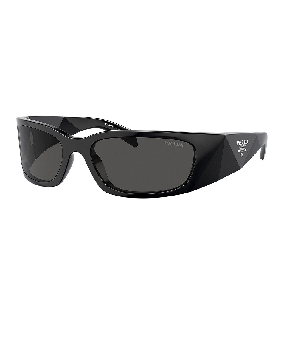 Prada Shield Sunglasses in Black | FWRD