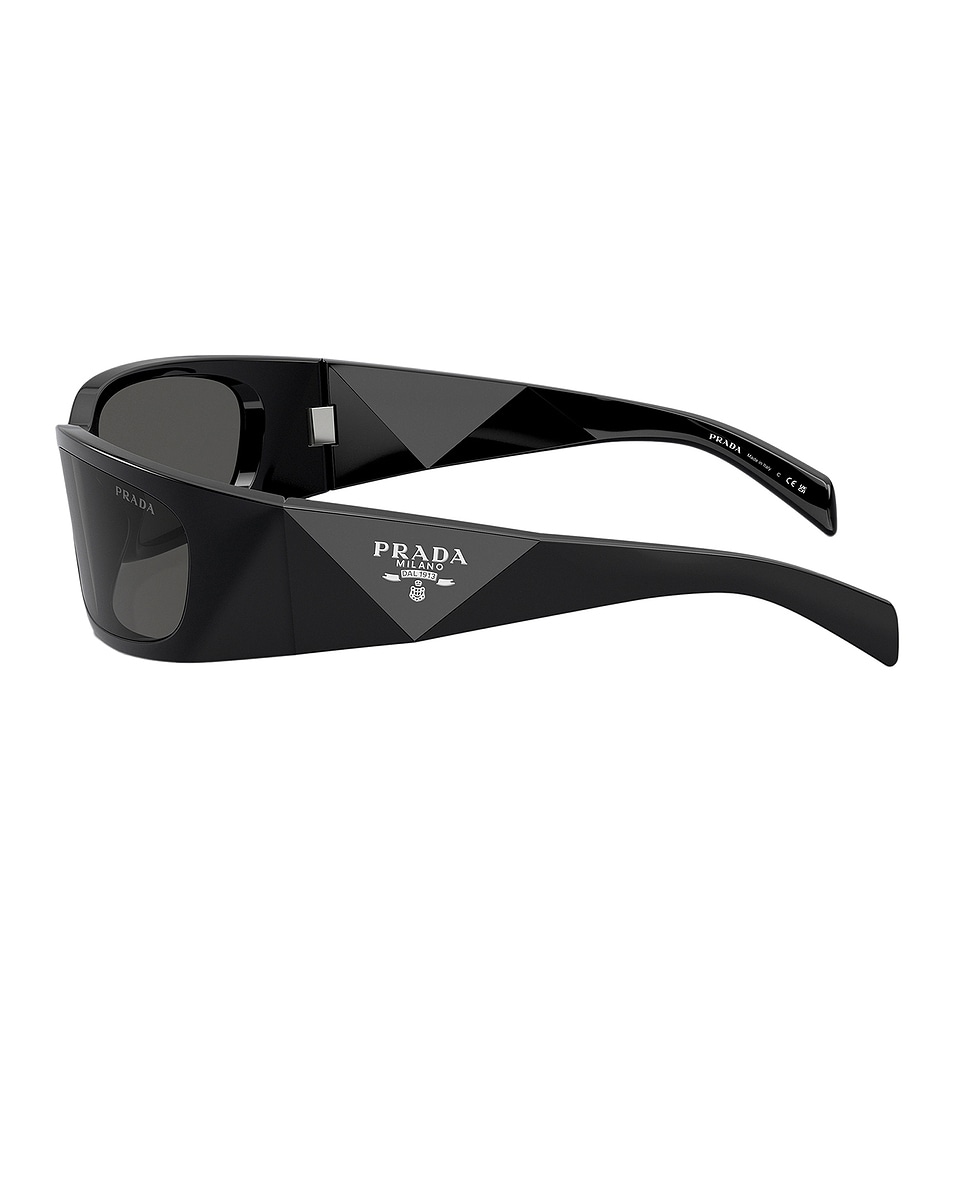 Prada Shield Sunglasses in Black | FWRD