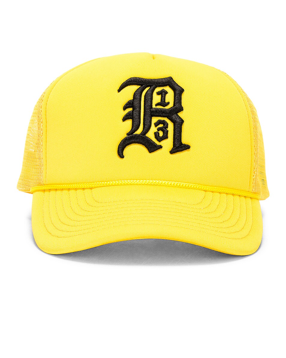R13 Trucker Hat in Yellow | FWRD