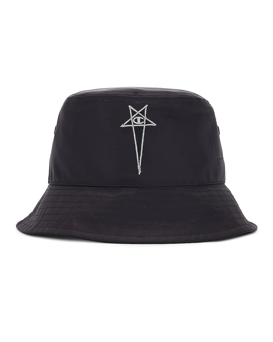 Rick Owens X Champion Gilligan Hat in Black | FWRD