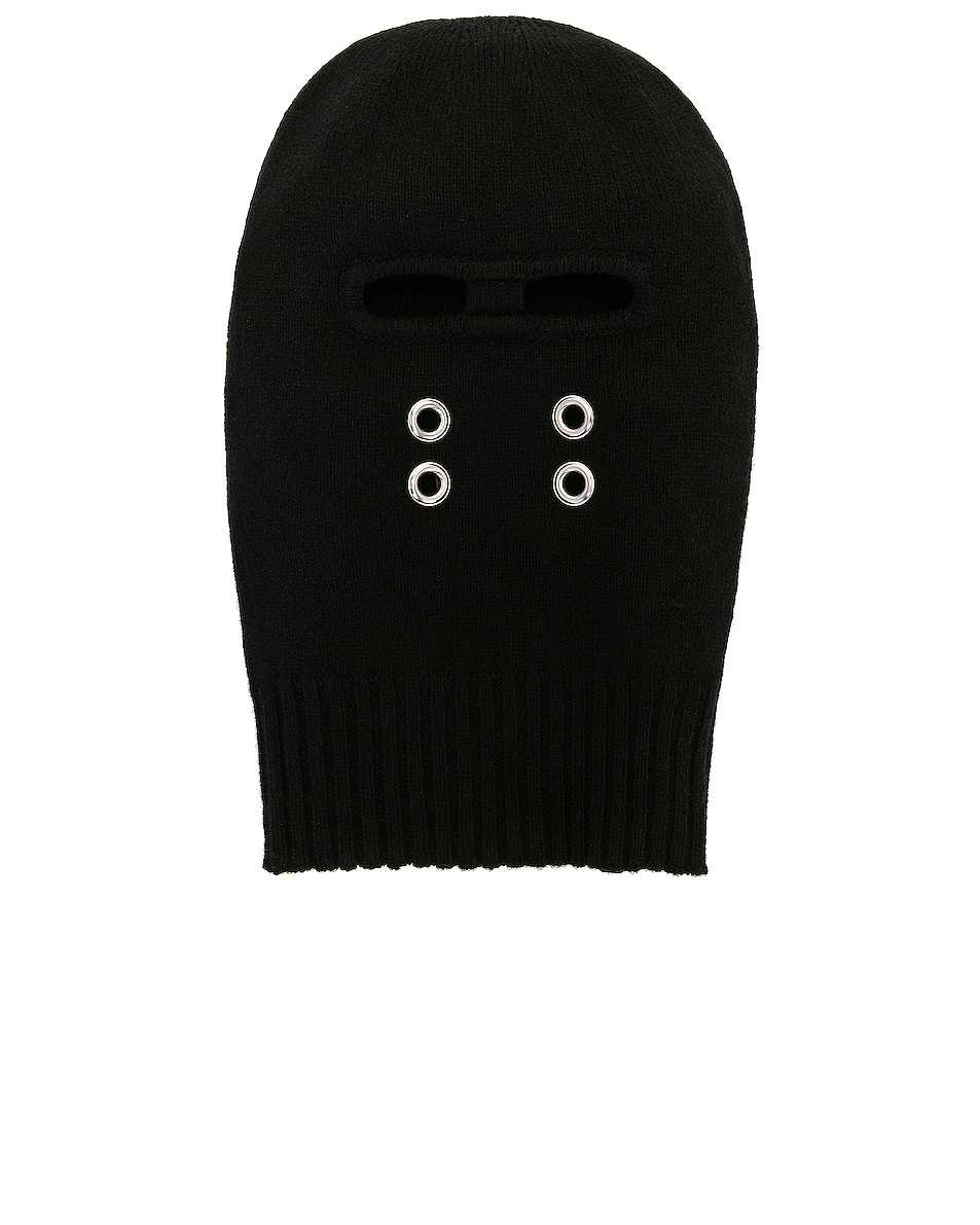 Rick Owens Gimp Balaclava In Black in Black | FWRD