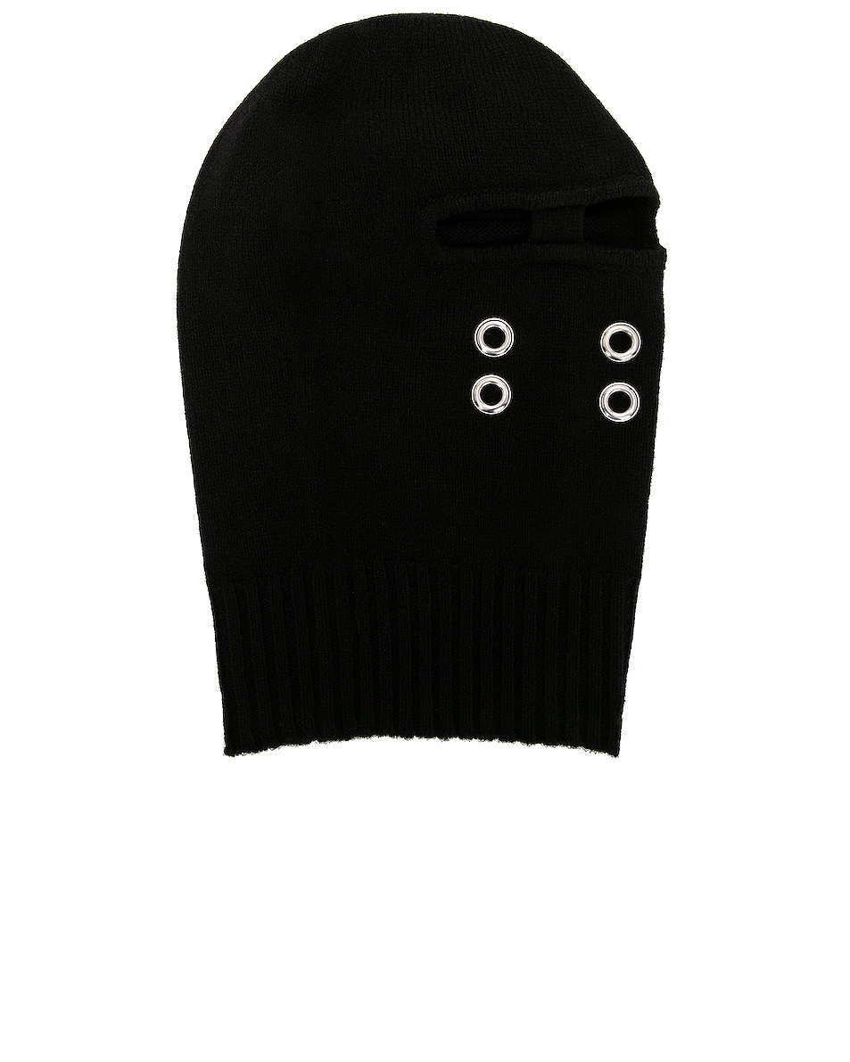 Rick Owens Gimp Balaclava In Black in Black | FWRD